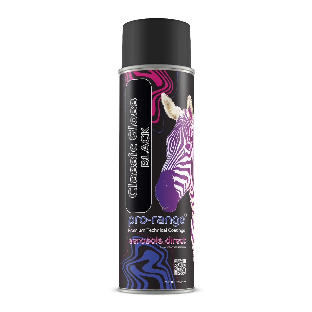 Pro Range - Gloss Black Aerosol 500ml - Beyond Surface Solutions
